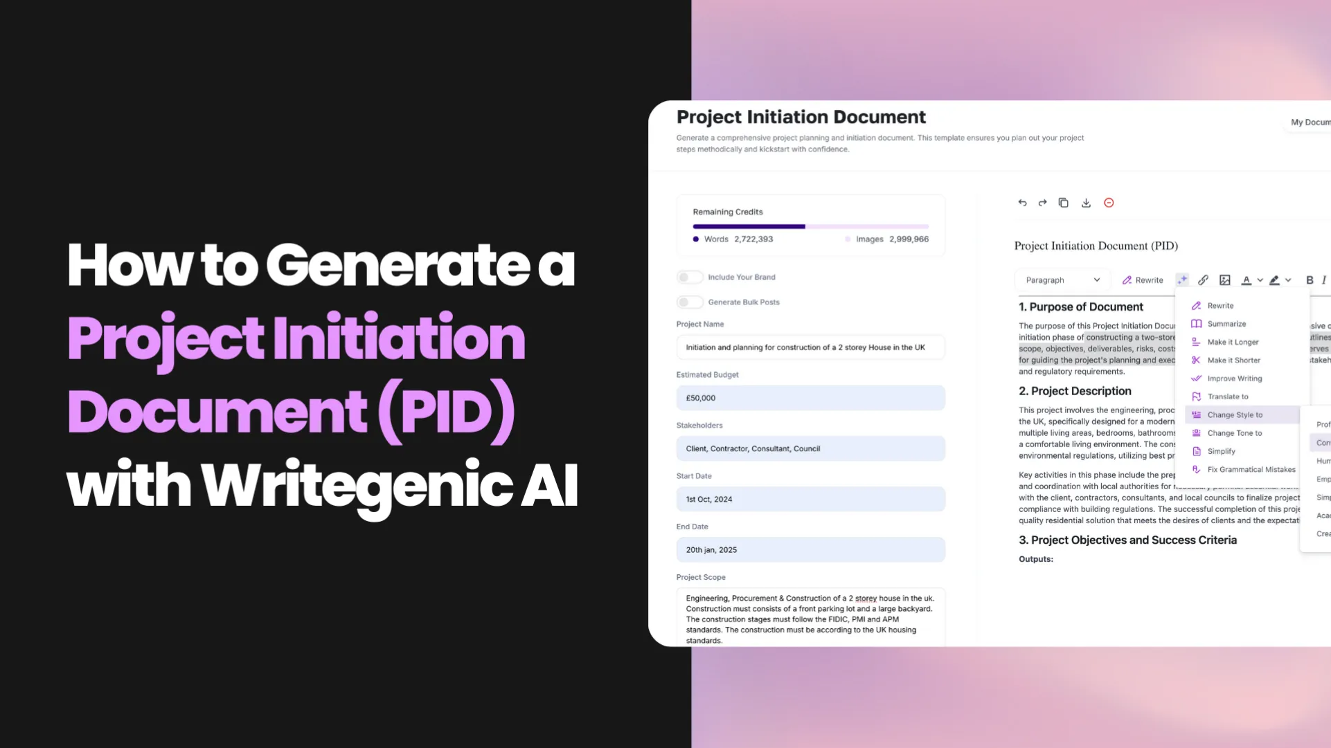 AI-Powered Project Initiation Document Template - 2025 Guide AI-Powered Project Initiation Document Template - 2025 Guide