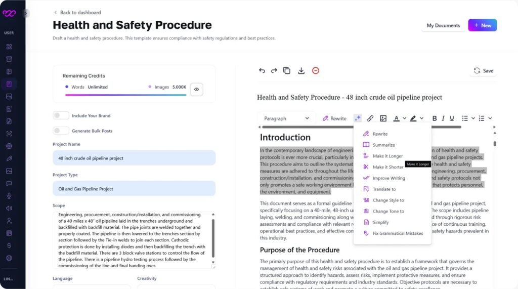 AI-Powered Health And Safety Procedure Tool – Stay Safe