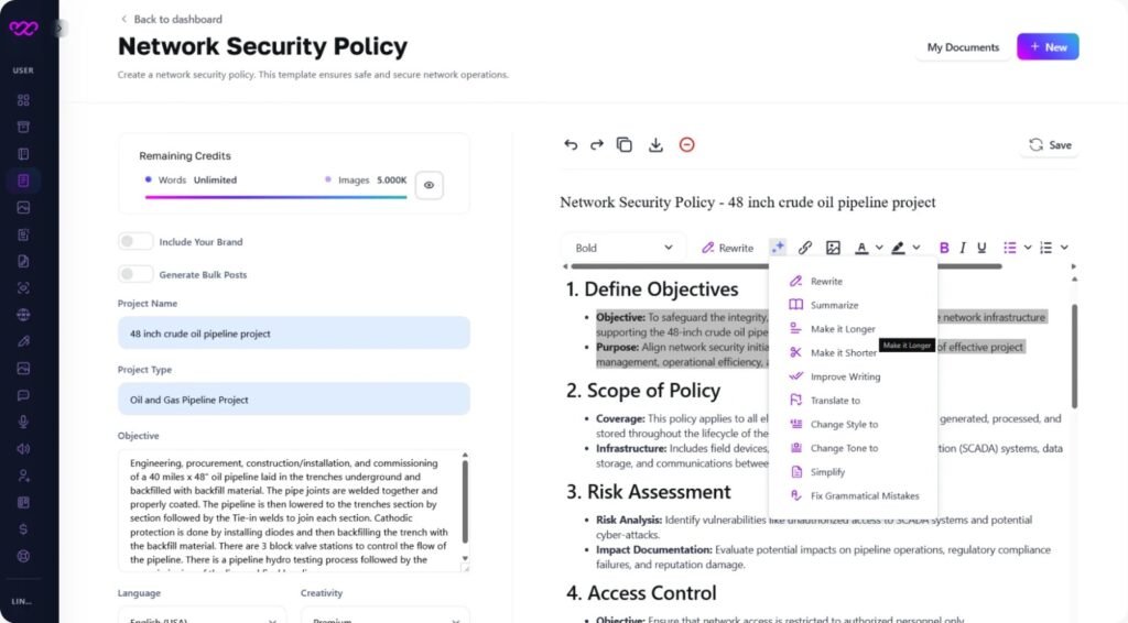 Network Security Policy Generator | Strong Security Plans