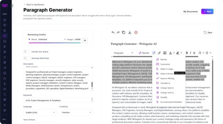 Instant Paragraph Generator | Create Flawless Content