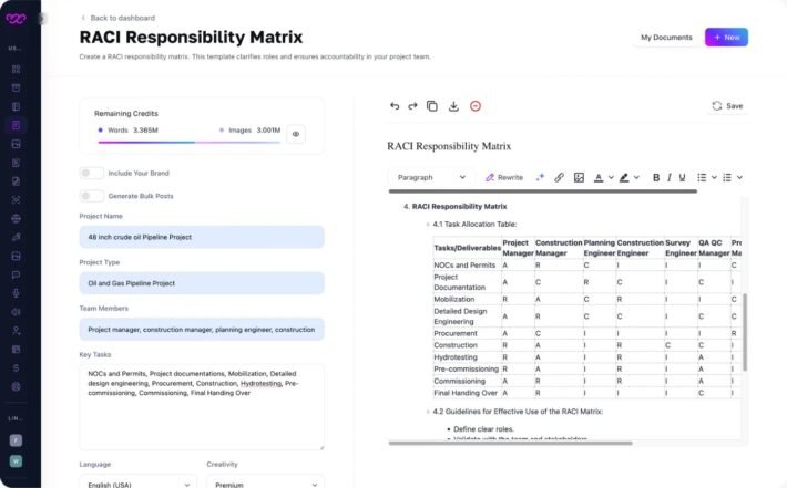 RACI Responsibility Matrix Tool – Define Roles With Clarity