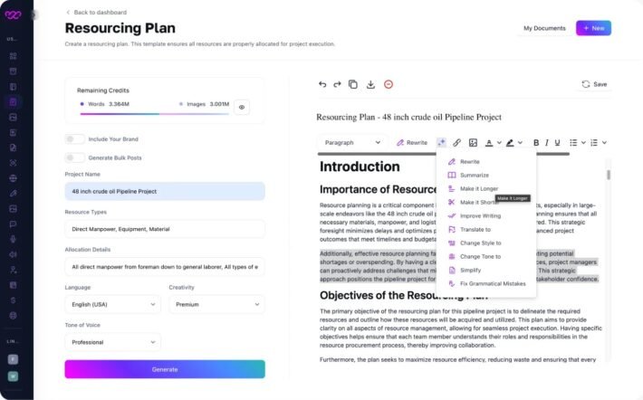Resourcing Plan Tool – Optimize Resource Allocation Easily