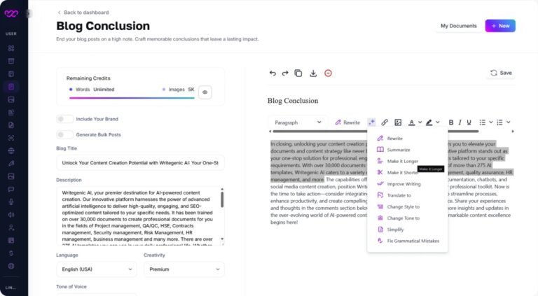 Write Perfect Blog Conclusions Fast With AI