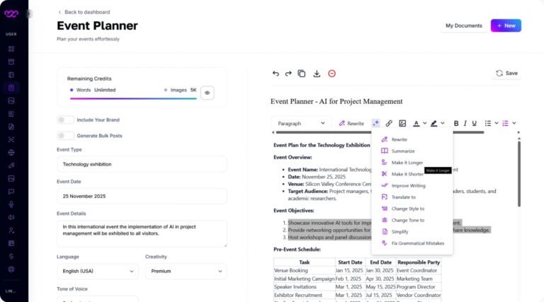 AI Event Planner Tool: Plan Perfect Events With Ease