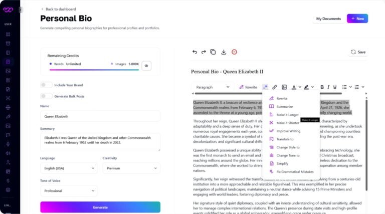 Personal Bio Generator – Create Unique Bios Effortlessly