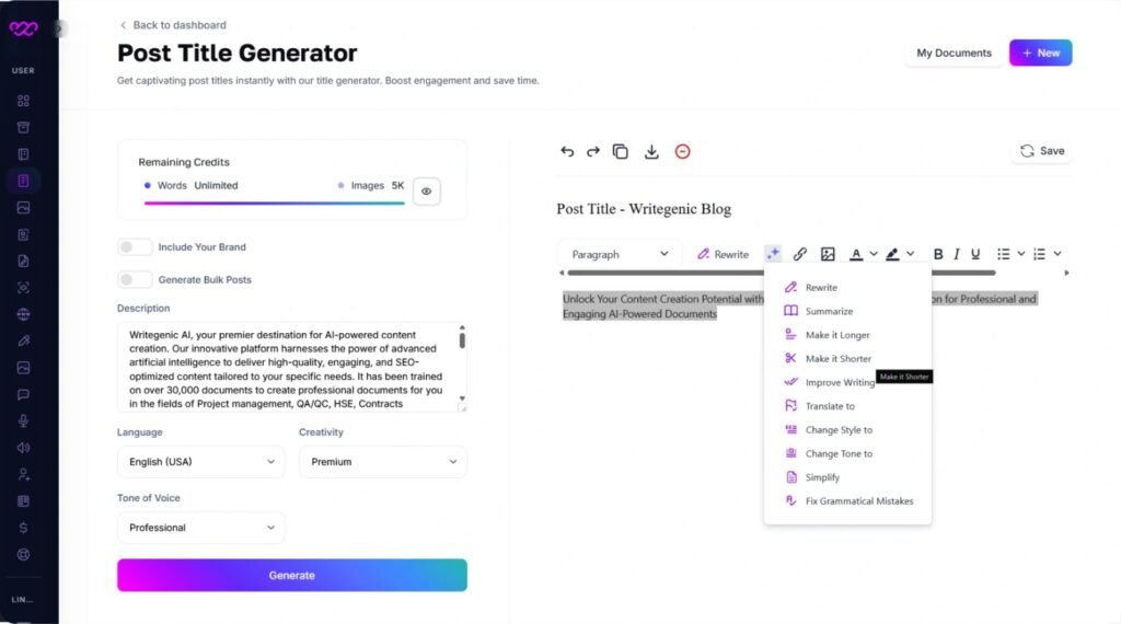 Post Title Generator – Craft Perfect Headlines Fast!